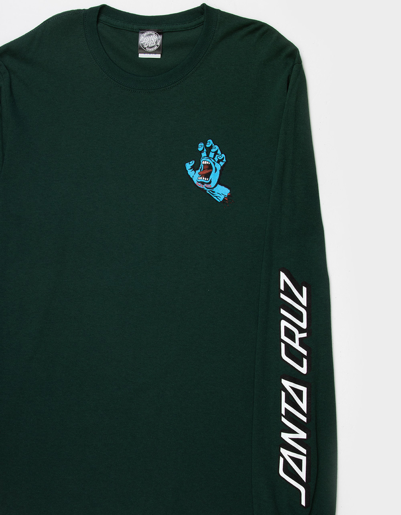 SANTA CRUZ Screaming Hand Mens Long Sleeve Tee - DK GREEN | Tillys