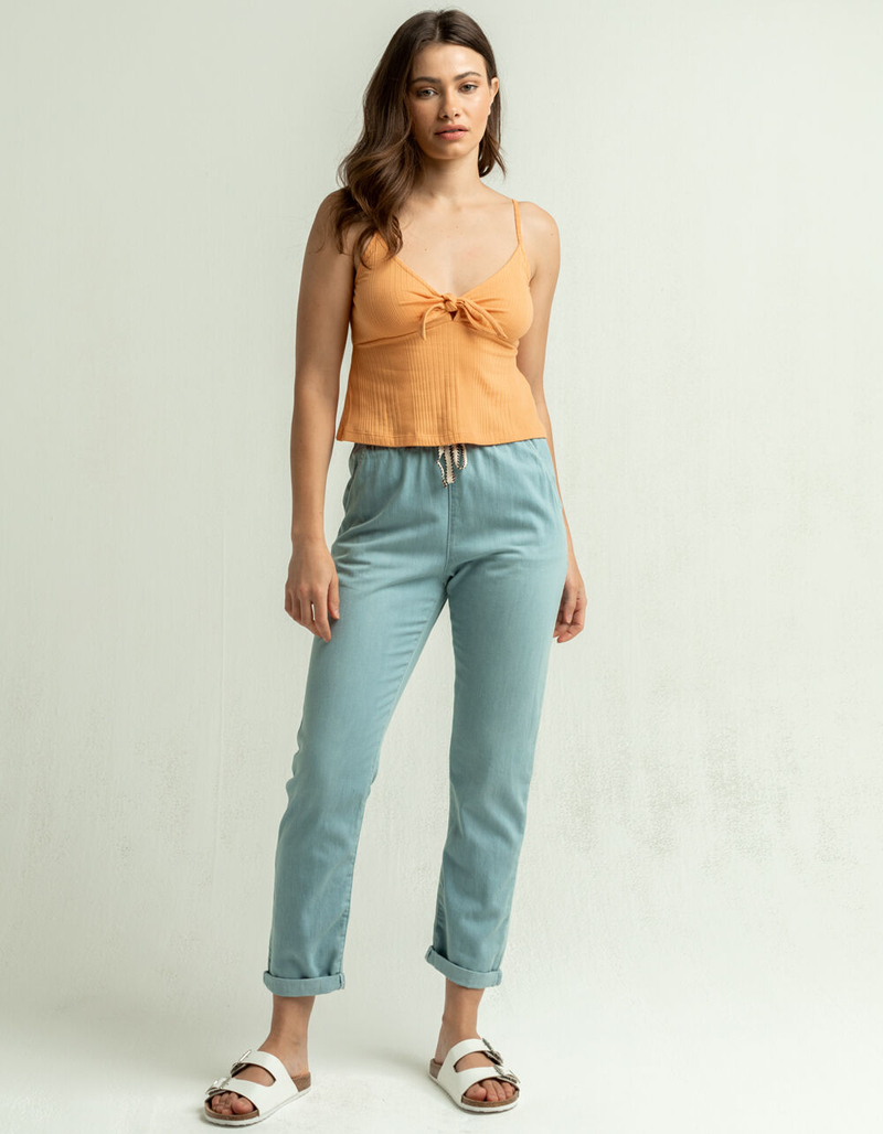 ROXY Slow Swell Beachy Womens Pants - BLUE - XL | Tillys