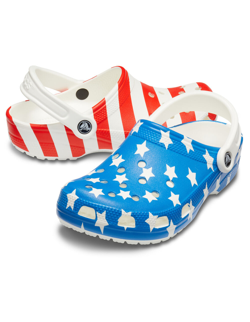 CROCS Classic Unisex American Flag Clogs - MULTI | Tillys