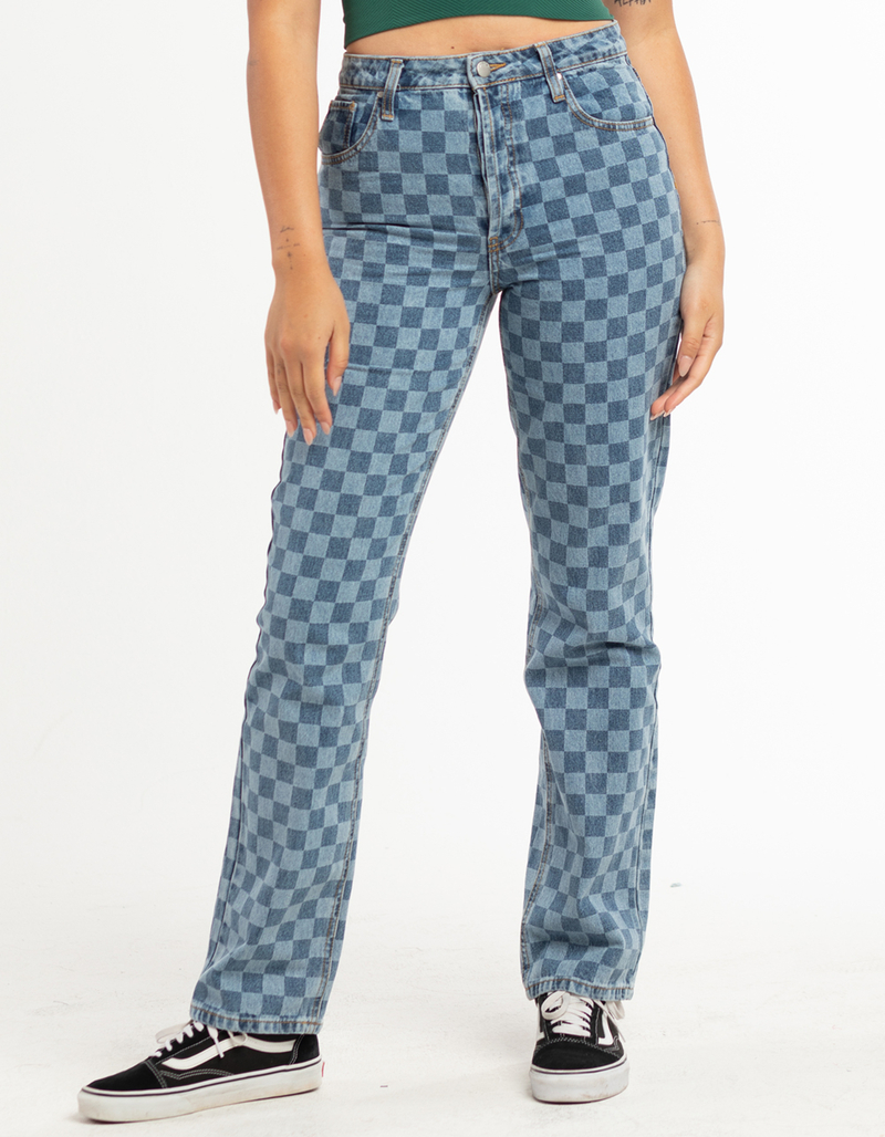 RSQ Checkerboard Womens Jeans - MEDIUM WASH | Tillys
