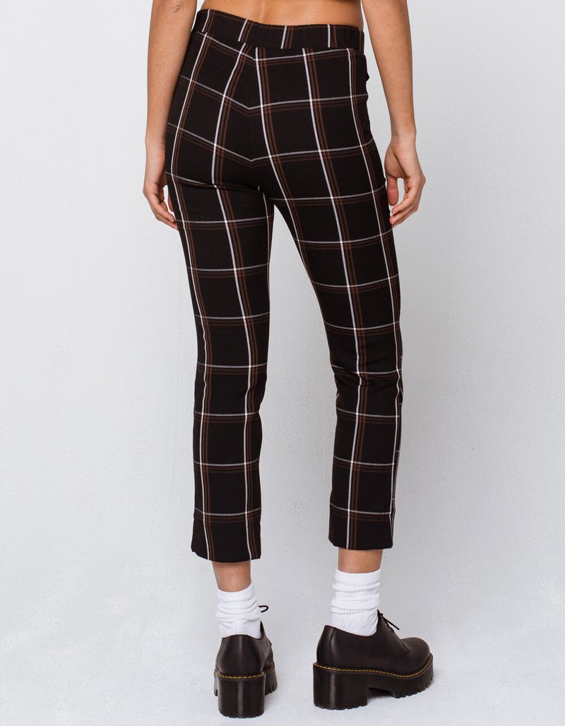 SKY AND SPARROW Window Pane Womens Pants - BLACK COMBO | Tillys