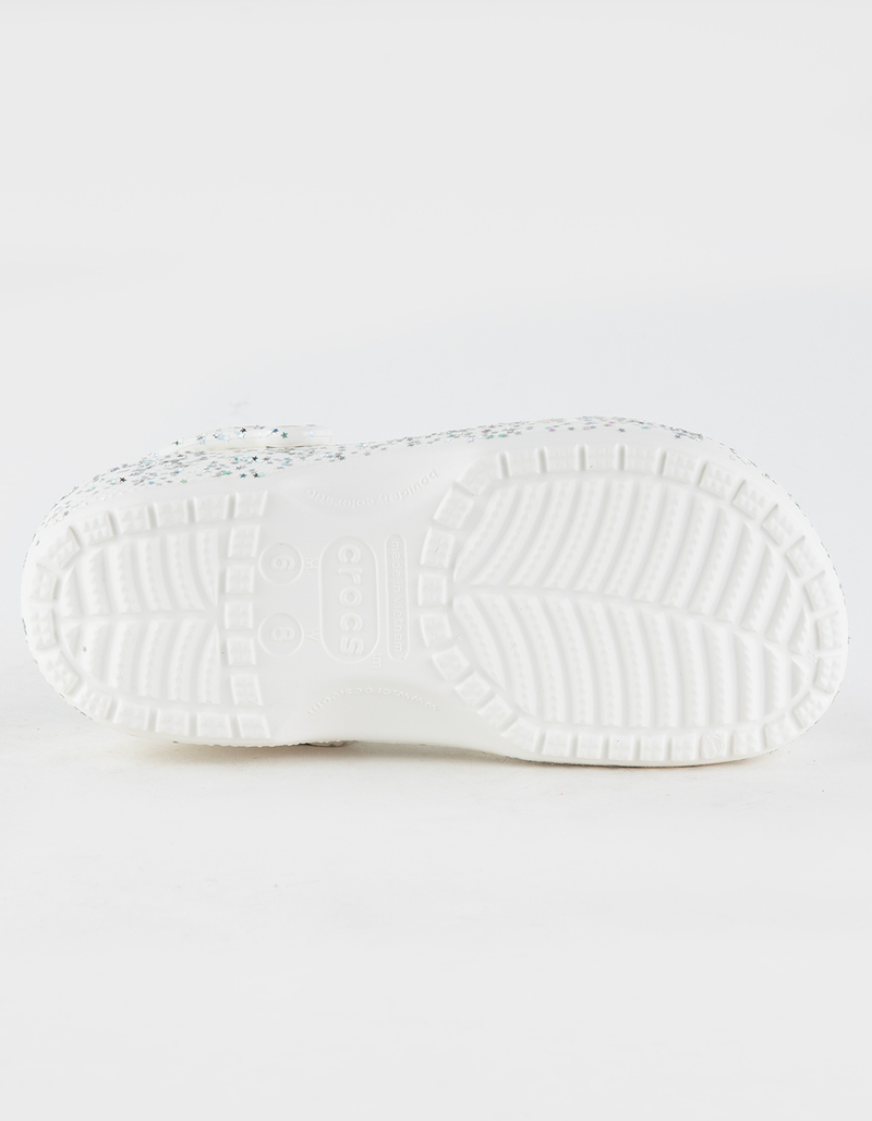CROCS Classic Starry Glitter Womens Clogs - GLITTER - 7 | Tillys