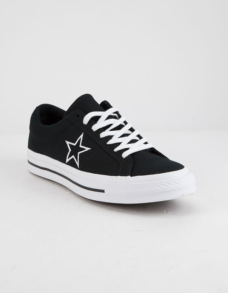 CONVERSE One Star Ox Black & White Low Top Shoes - BLACK/WHITE - M11 ...