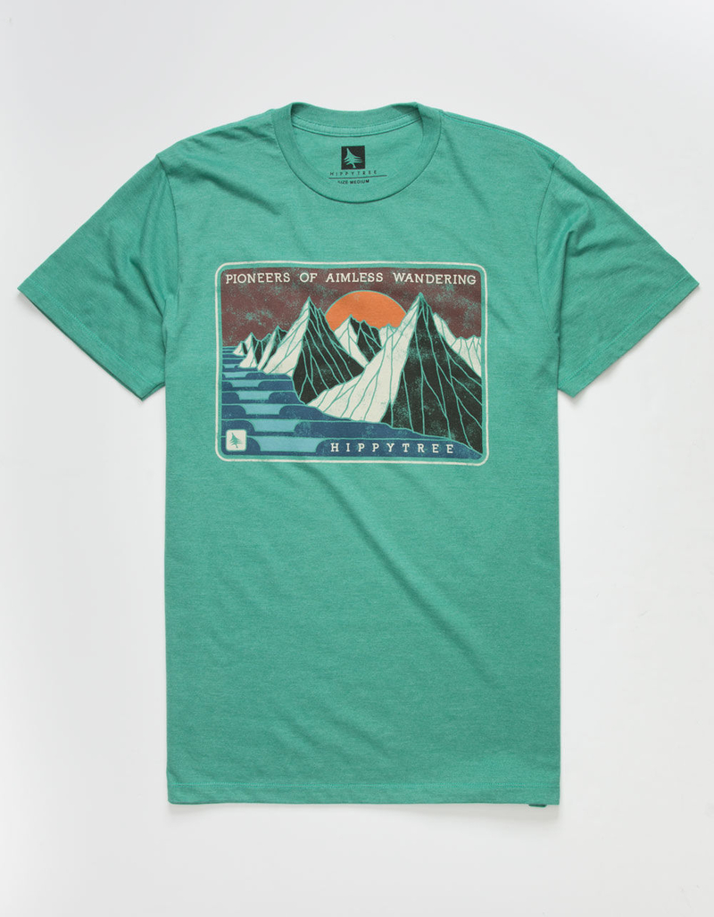 HIPPYTREE Fjord Mens T-Shirt - HEATHER GREEN - XXL | Tillys