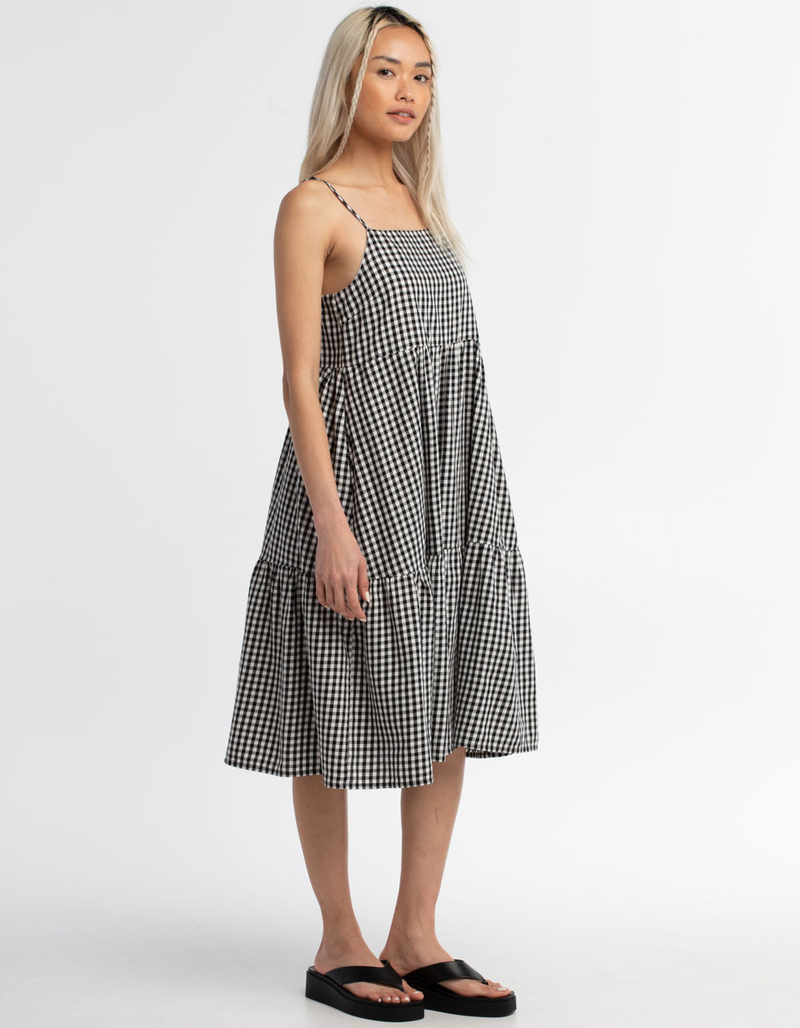 BRIXTON Gingham Midi Dress - BLK/WHT | Tillys