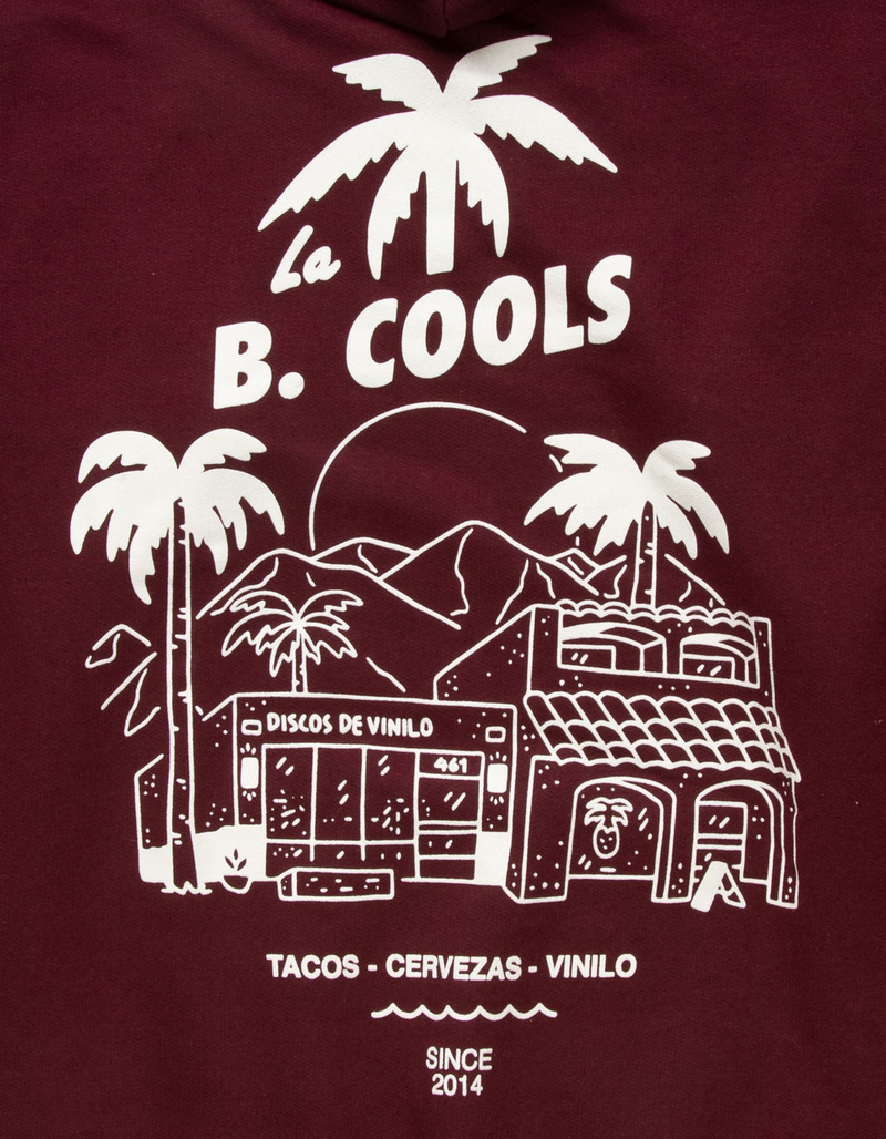BARNEY COOLS Discos De Vinilo Mens Hoodie - BURGUNDY | Tillys