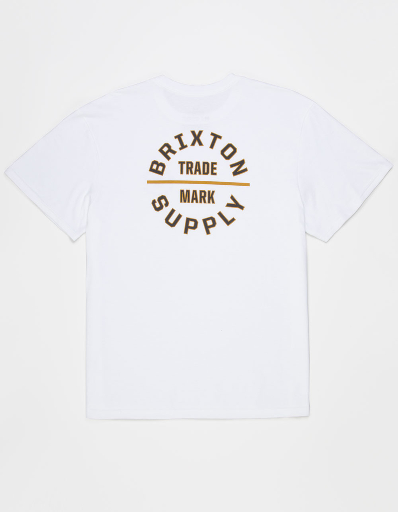 BRIXTON Oath V Mens Tee - WHITE/GOLD | Tillys
