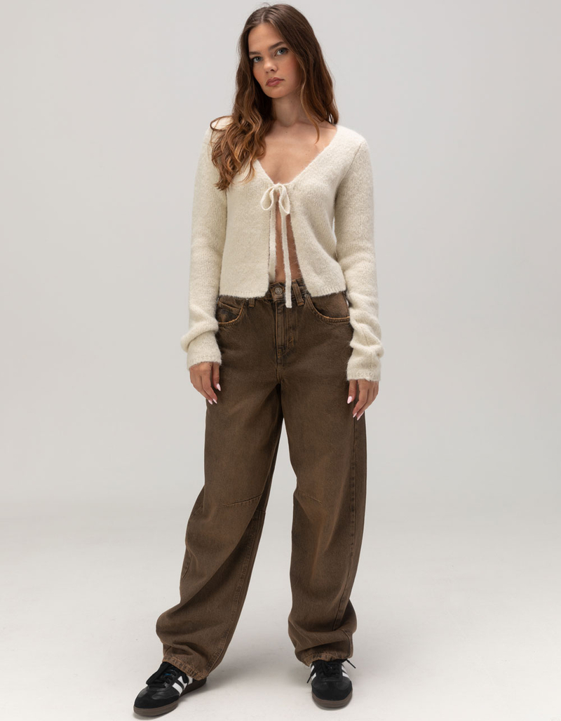 BDG Urban Outfitters Tie Front Womens Cardigan - CREAM | Tillys