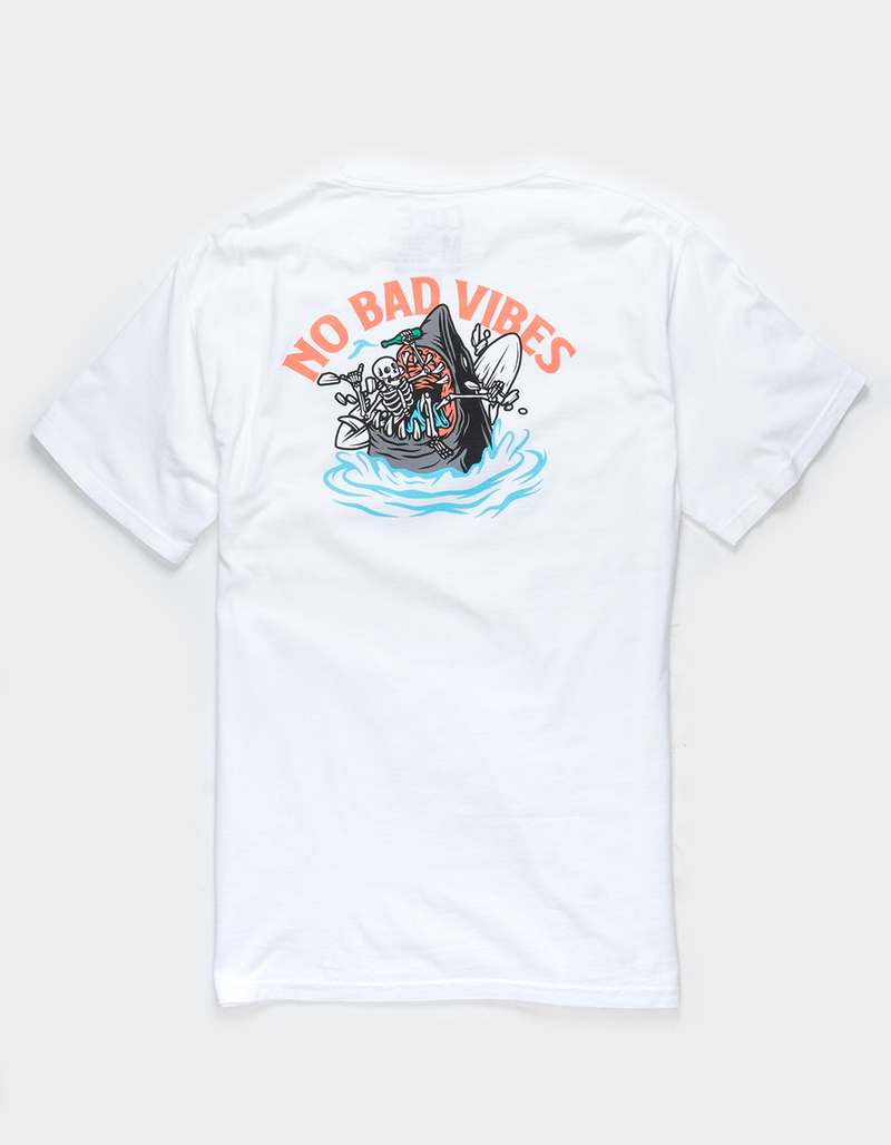 COVE SURF CO. No Bad Vibes Mens Tee - WHITE - M | Tillys