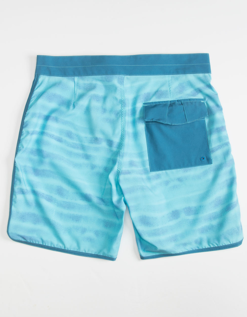 PSYCHO TUNA Water Color Waves Mens Boardshorts - BLUE COMBO - 40 | Tillys