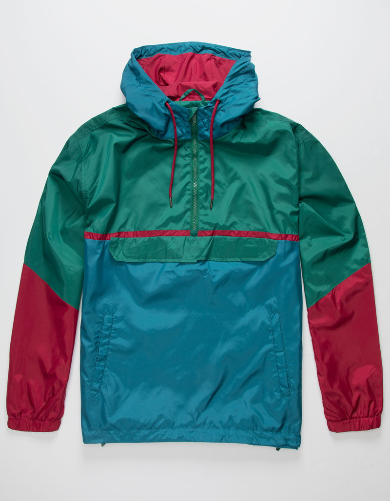 VSTR Block Mens Anorak Jacket - GREEN COMBO - M | Tillys