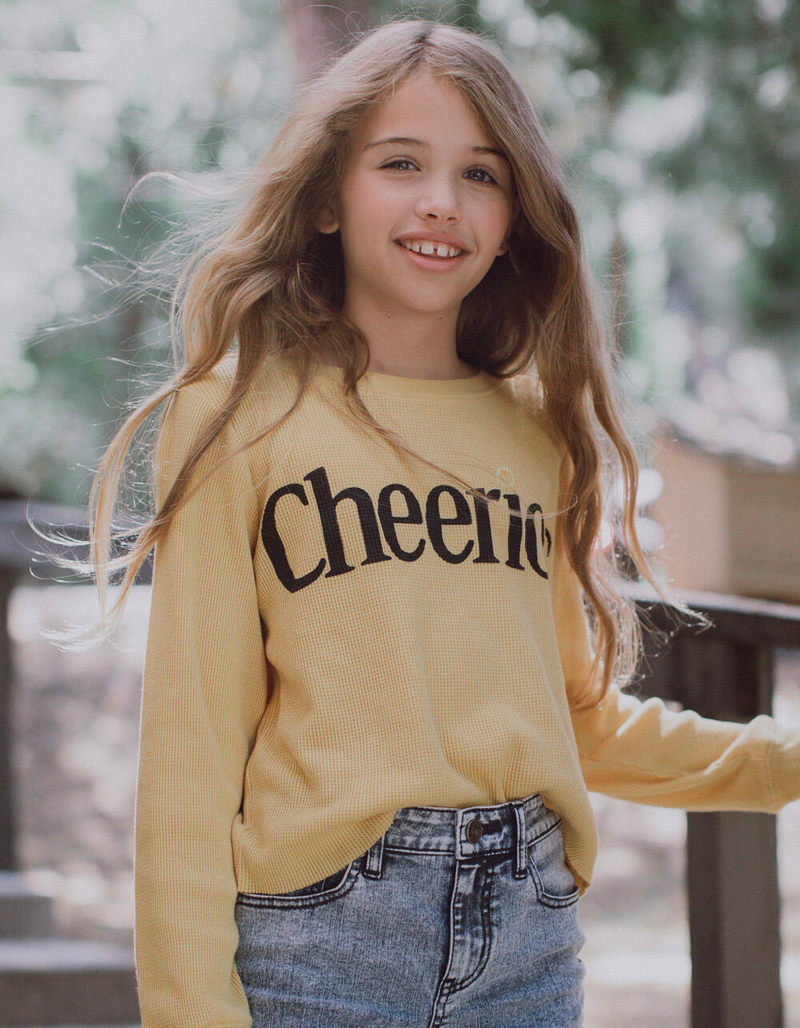 MAD ENGINE Cheerios Girls Thermal - MUSTARD - S | Tillys