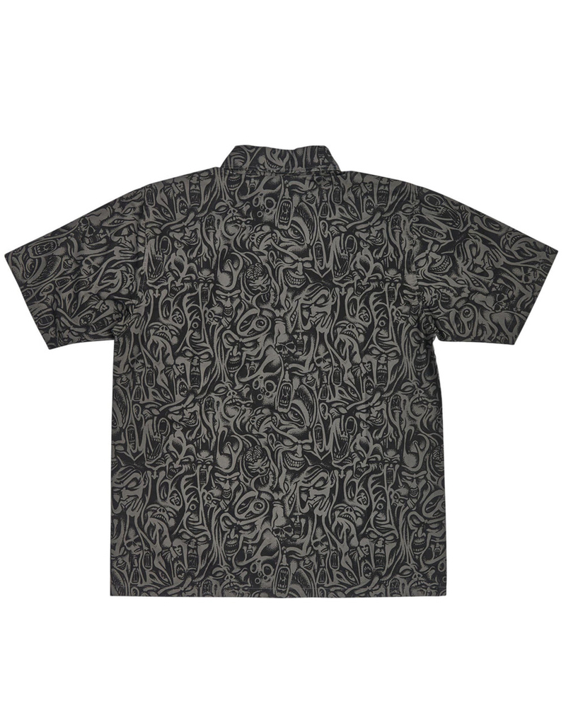 SANTA CRUZ Knox Faces Mens Button Up Shirt - BLACK | Tillys