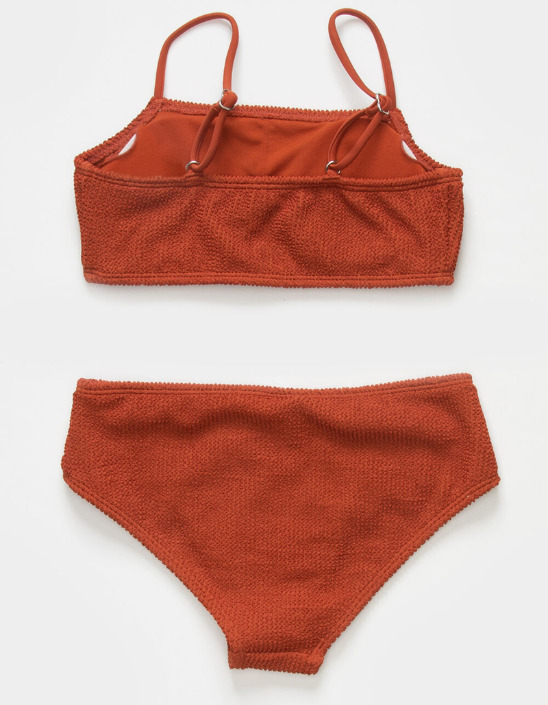Full Tilt Square Neck Girls Bralette Bikini Set Sunbaked Tillys