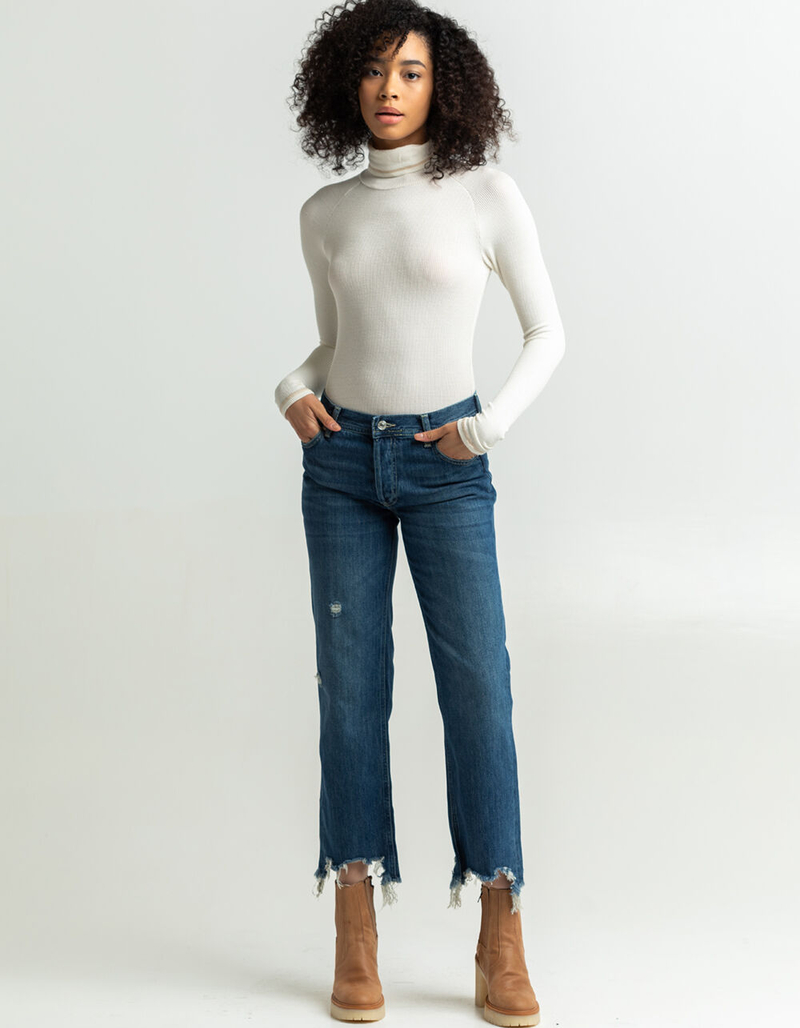 FREE PEOPLE Maggie Mid Rise Womens Jeans - MEDIUM WASH - 27 | Tillys