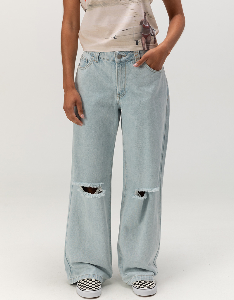 RUSTY Kacie Low Rise Ripped Womens Jeans - DENIM - 8 | Tillys