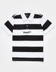 HUF Marathon Mens Polo Shirt - BLK/WHT | Tillys