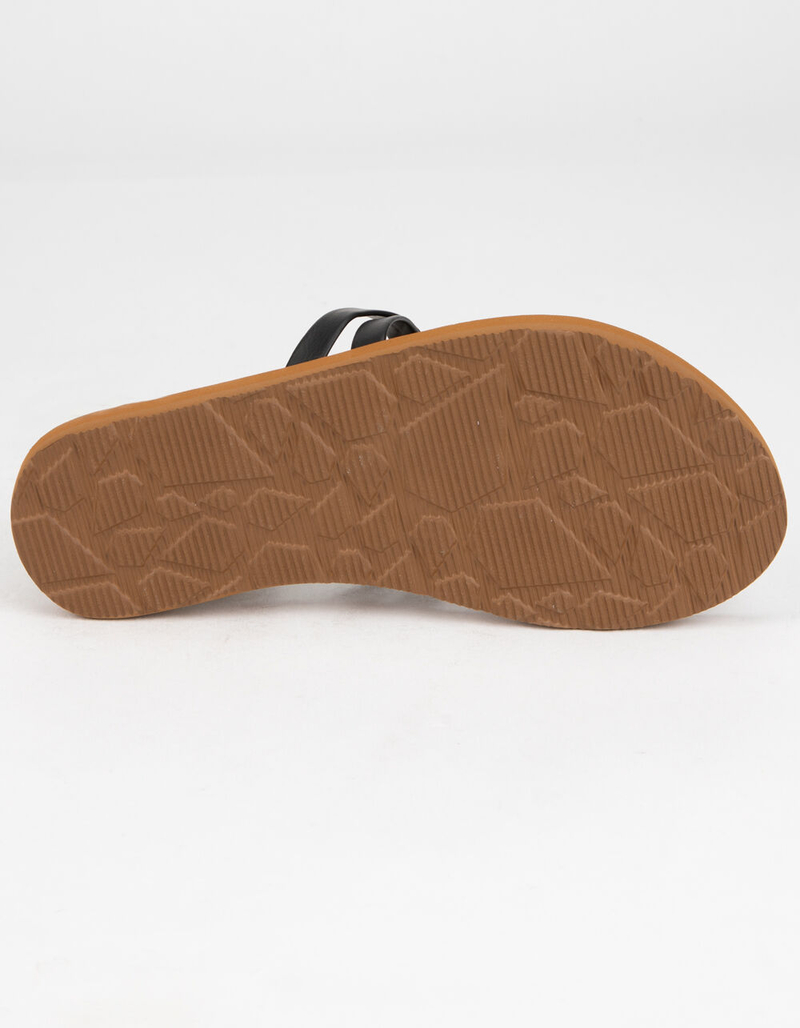VOLCOM Easy Breezy Girls Black Sandals - BLACK | Tillys