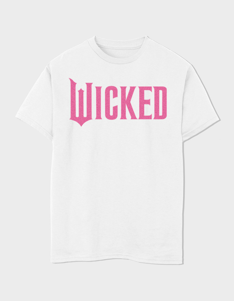 WICKED Pink Logo Unisex Kids Tee - WHITE - S | Tillys