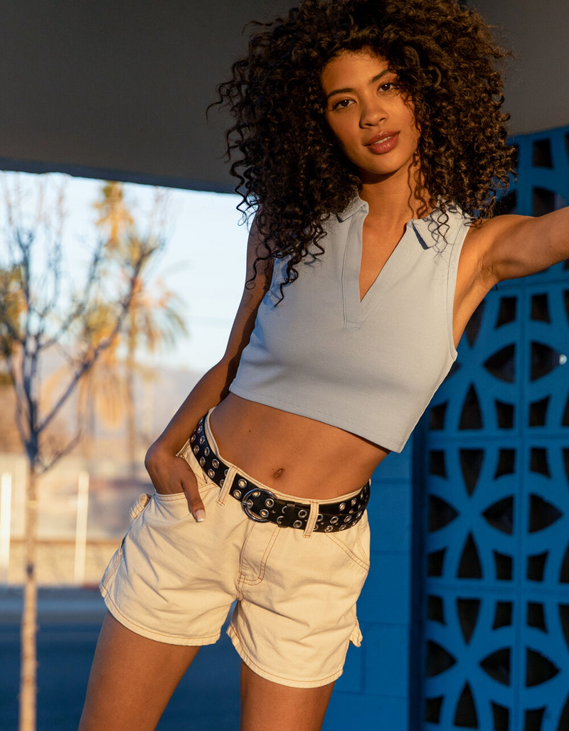 DICKIES High Rise Carpenter Womens Shorts - NATURAL - 1 | Tillys