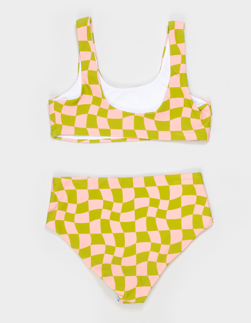 SEAESTA SURF Kiwi Girls Bralette Bikini Set - GREEN COMBO - 10 | Tillys