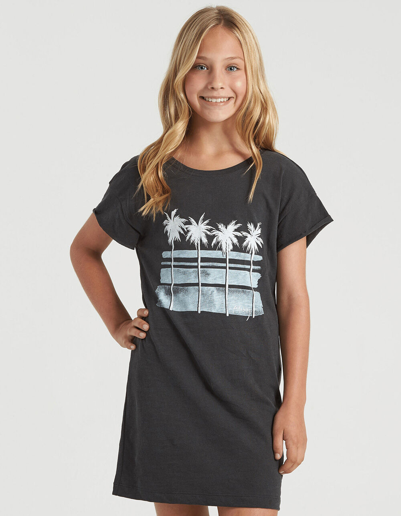 BILLABONG Free Fall Girls Tee Dress - OFF BLACK - XS | Tillys