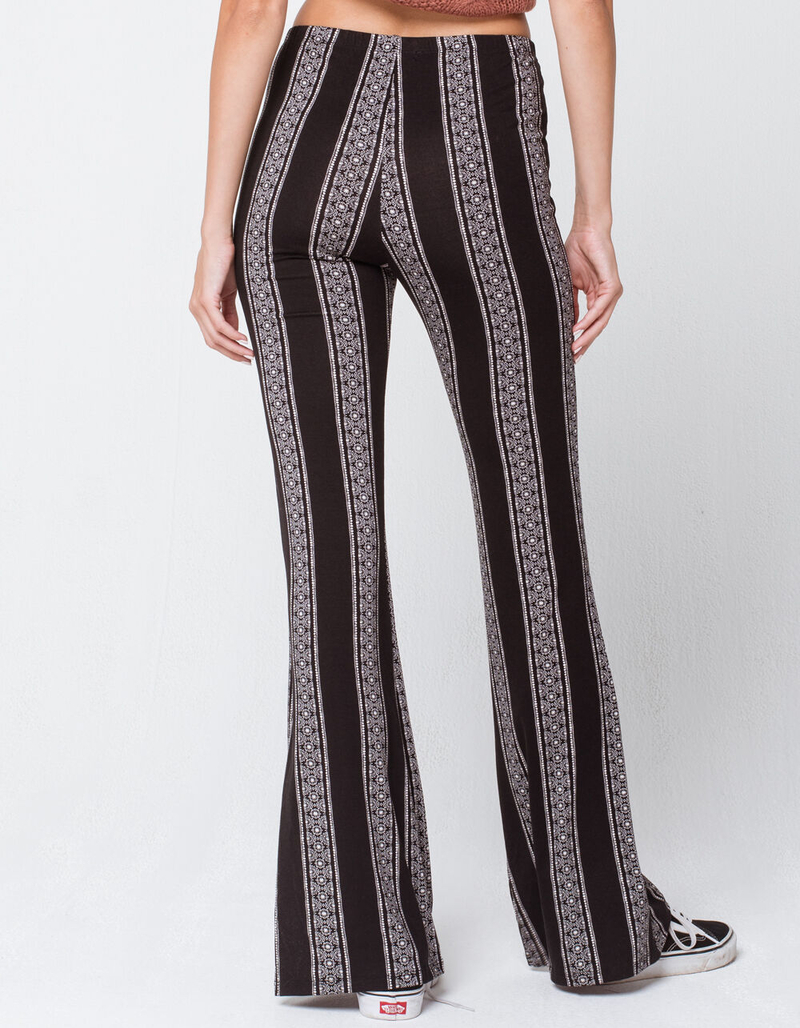 Sky And Sparrow Linear Flare Womens Pants Black Combo M Tillys