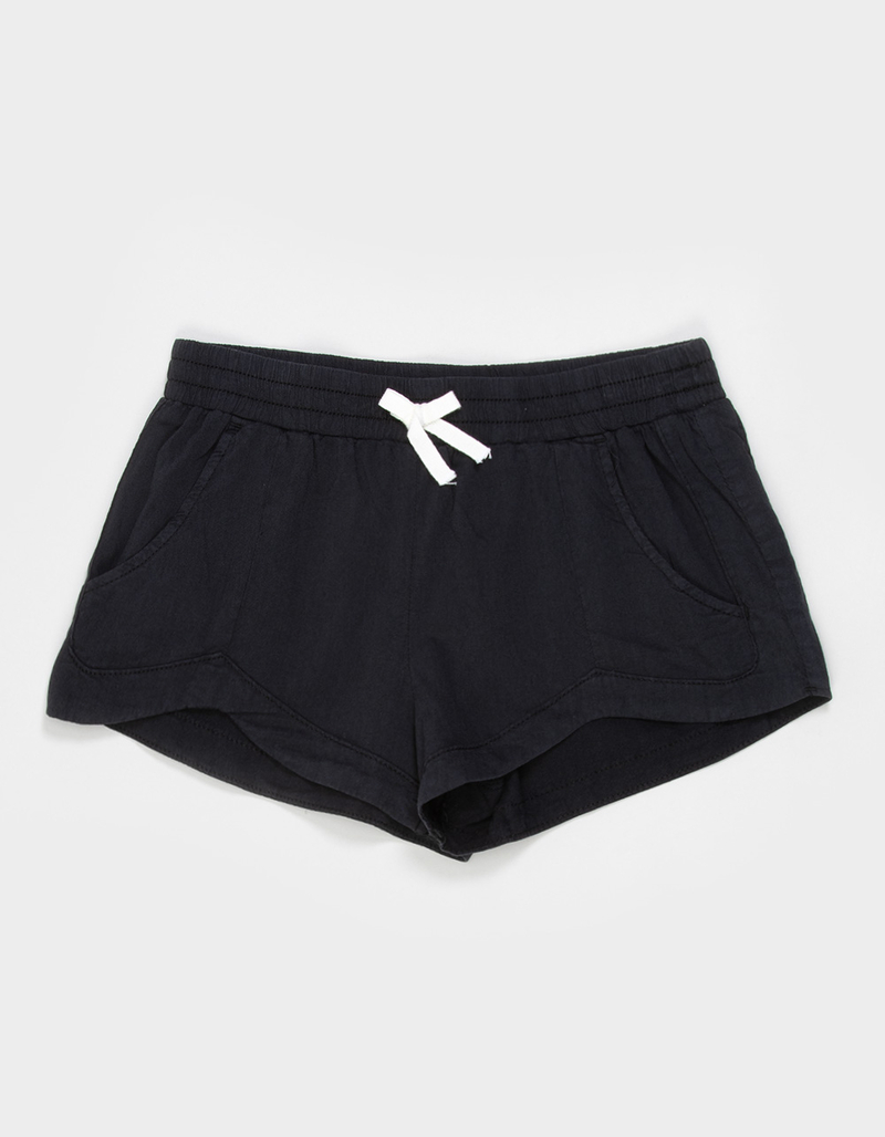 BILLABONG Mad For You Girls Elastic Waist Shorts - WASHED BLACK - S ...