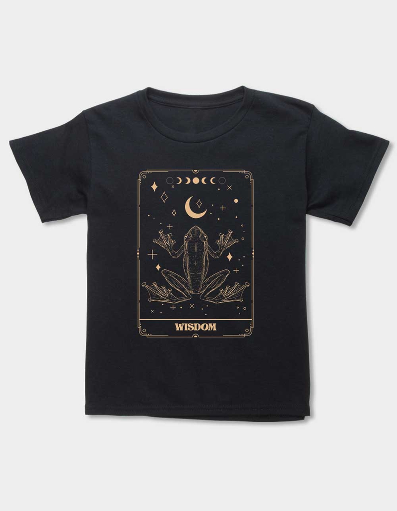 FROG Tarot Card Wisdom Unisex Kids Tee - BLACK | Tillys