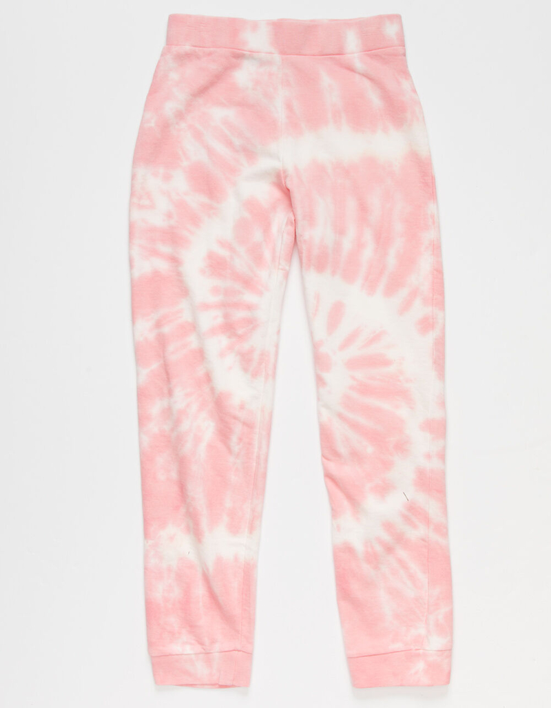 FULL CIRCLE Swirl Girls Pink Tie Dye Joggers - PNKCO - L | Tillys