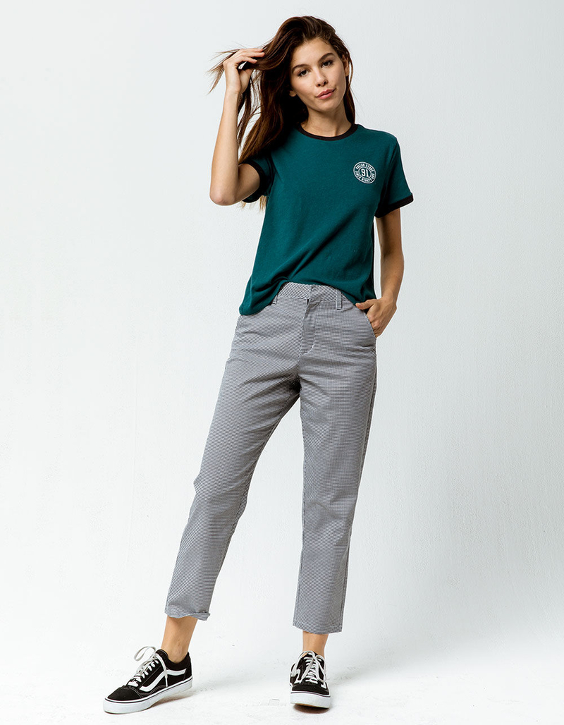 VOLCOM Ring It Up Pine Womens Ringer Tee - PINE | Tillys