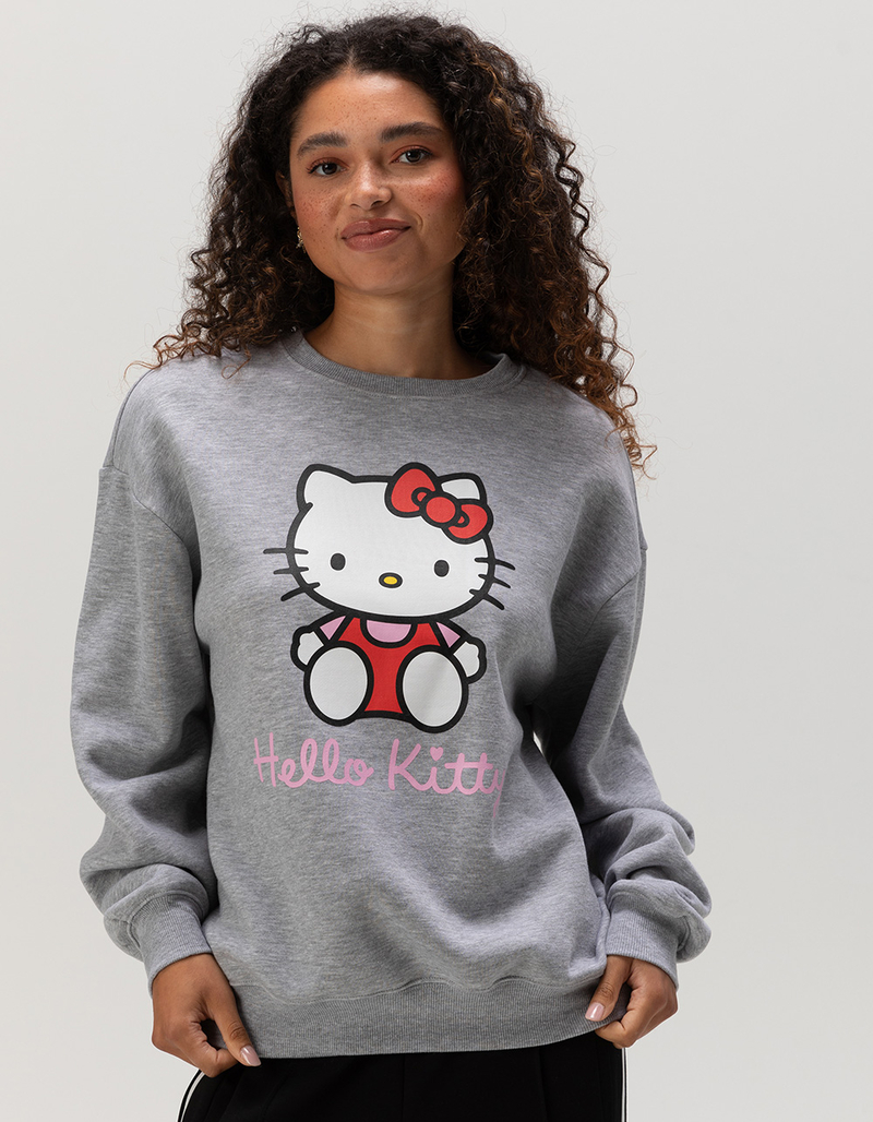 SANRIO Hello Kitty Womens Crewneck Sweatshirt - HEATHER GRAY | Tillys