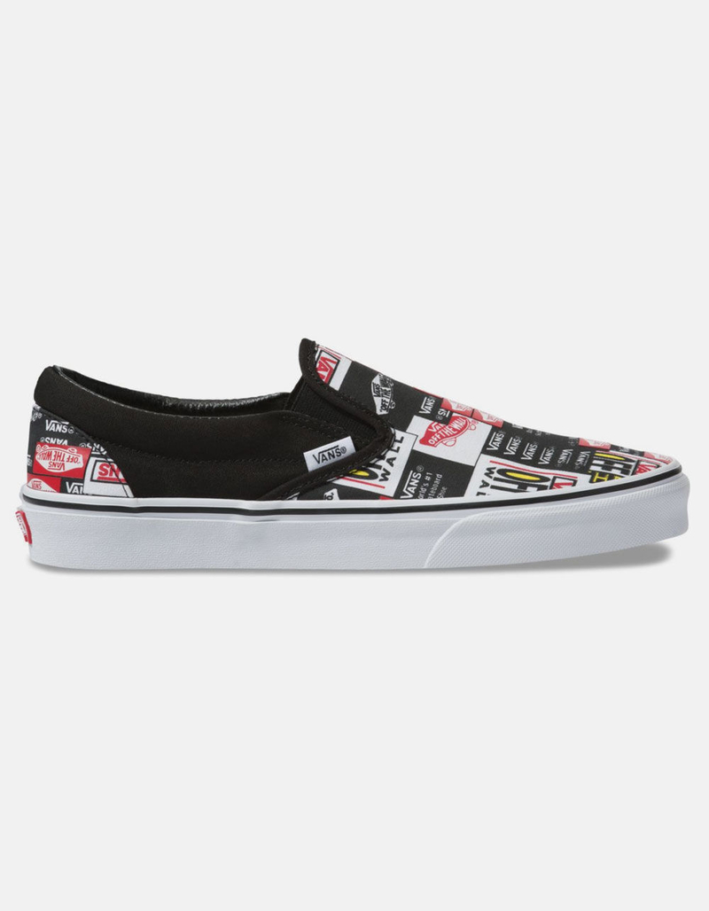 VANS Label Mix Classic Slip-On Shoes - BLACK/TRUE WHITE | Tillys