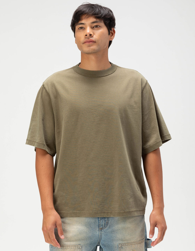 RSQ Mens Vintage Wash Boxy Tee - OLIVE - L | Tillys