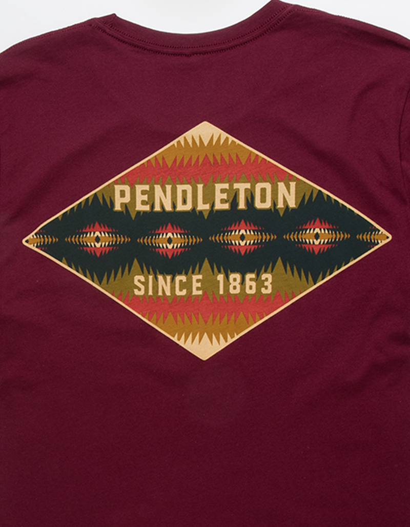 PENDLETON Tye River Diamond Mens Tee - MAROON - XXL | Tillys