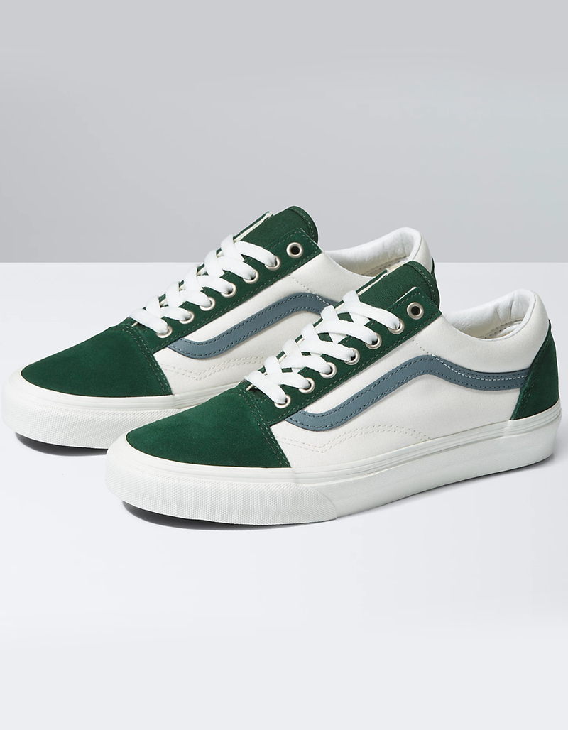 VANS Old Skool Shoes - WHT/GREEN | Tillys