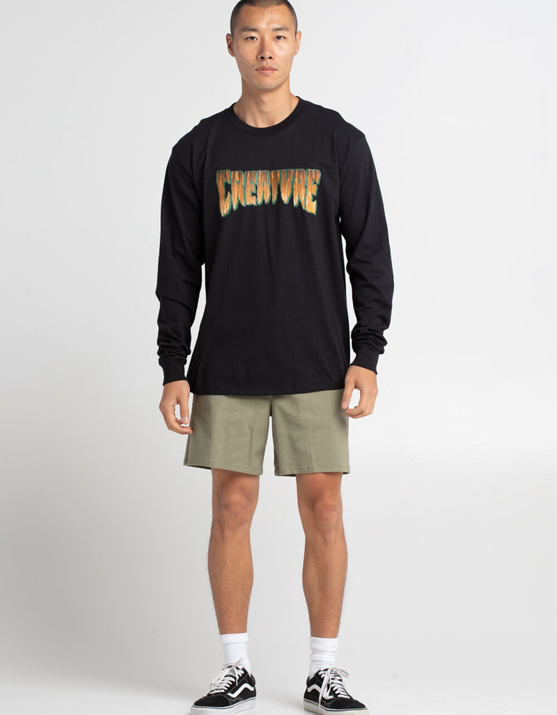 CREATURE Logo Rust Mens Tee - BLACK | Tillys