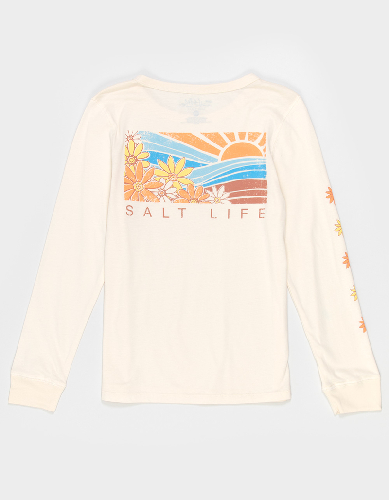 SALT LIFE Daisy Wave Girls Long Sleeve Tee - CHALK | Tillys