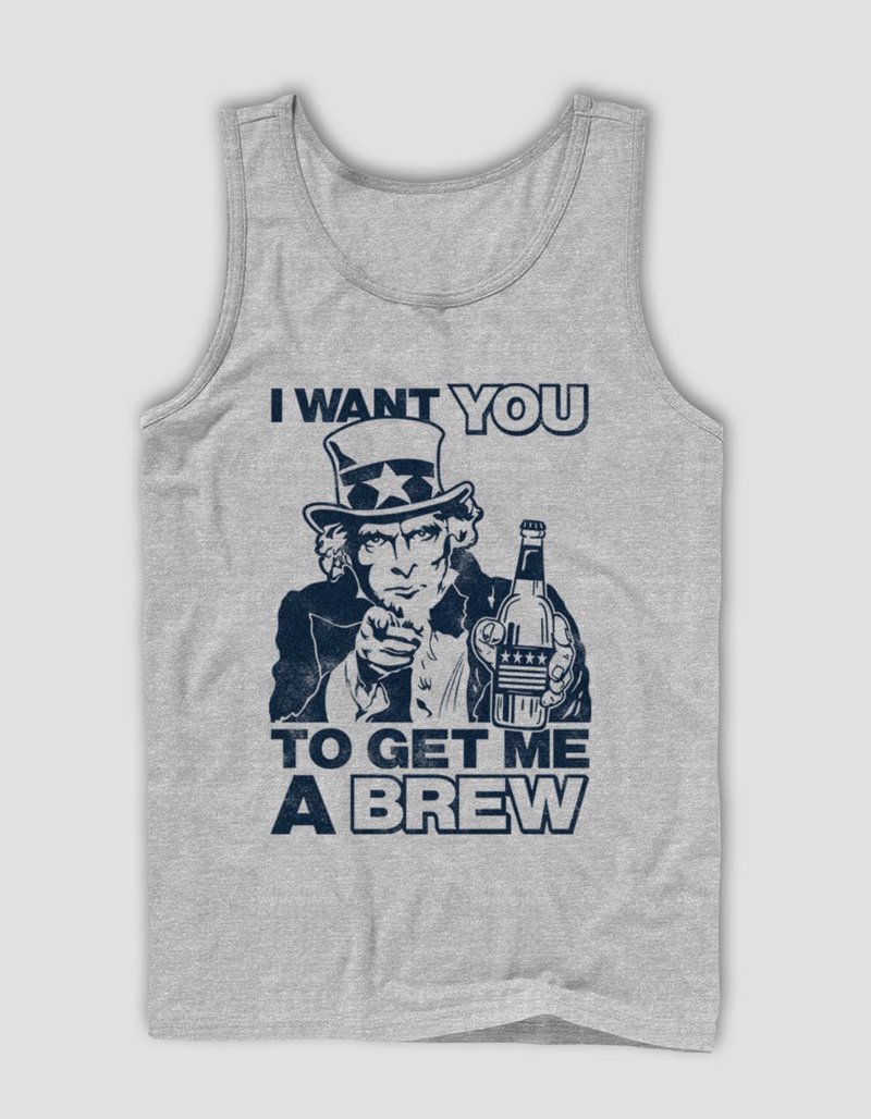 BEER Sam's Brew Unisex Tank - HEATHER GRAY - M | Tillys