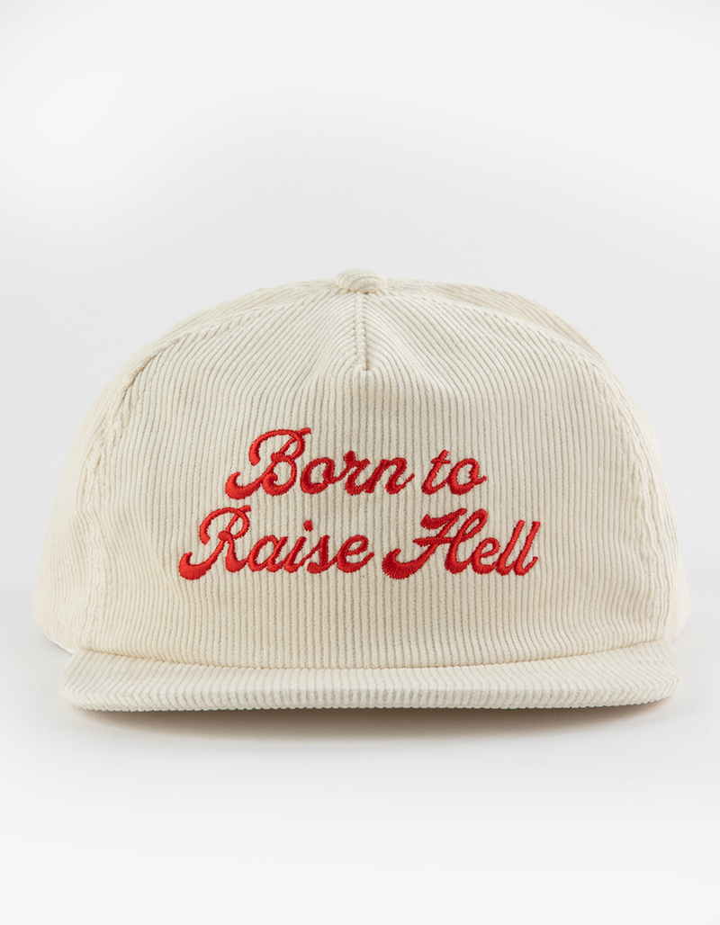 LANDERS SUPPLY HOUSE Born To Raise Hell Corduroy Snapback Hat - WHITE ...