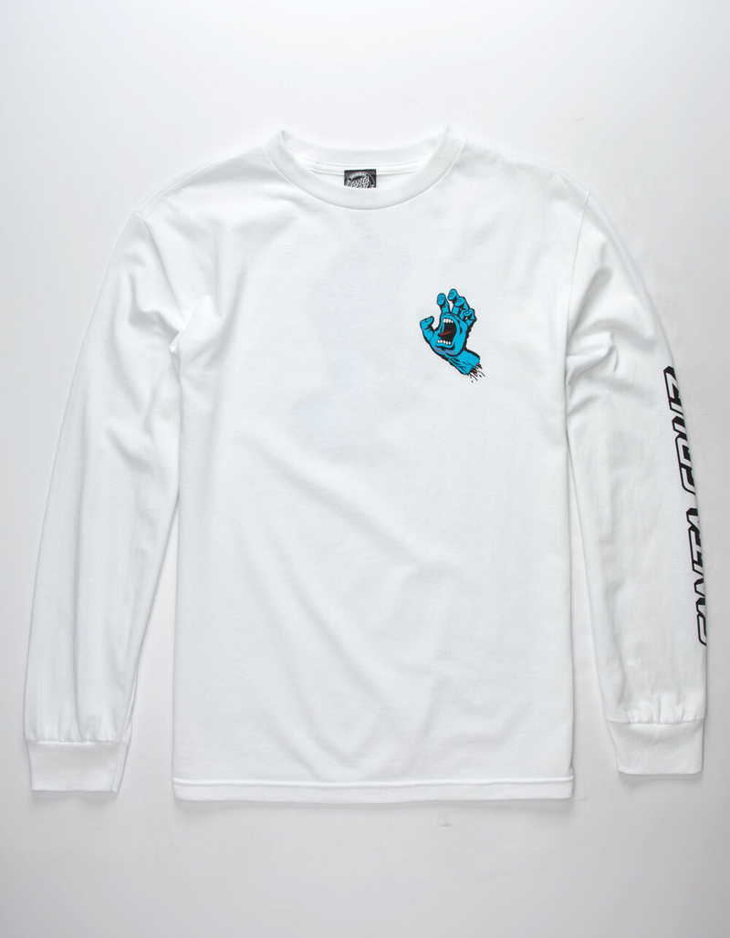 SANTA CRUZ Screaming Hand Mens Long Sleeve Tee - WHITE | Tillys