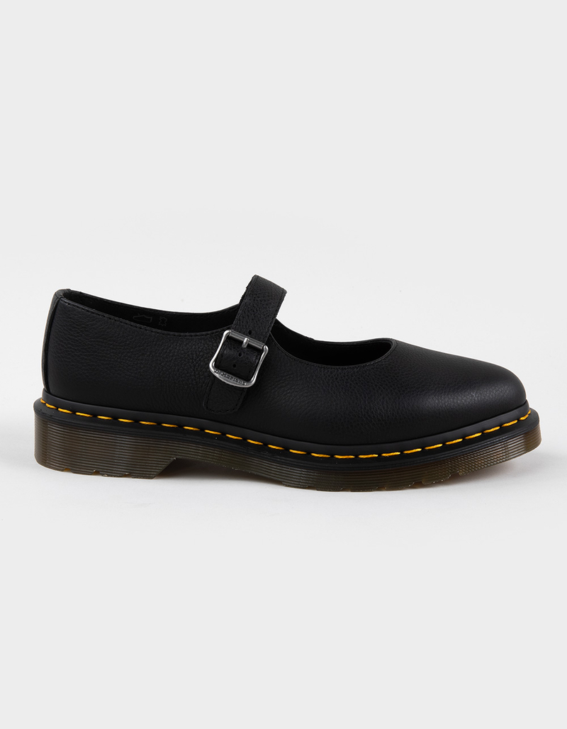 DR. MARTENS Elphie Mary Jane Womens Virginia Leather Shoes - BLACK - 6 ...
