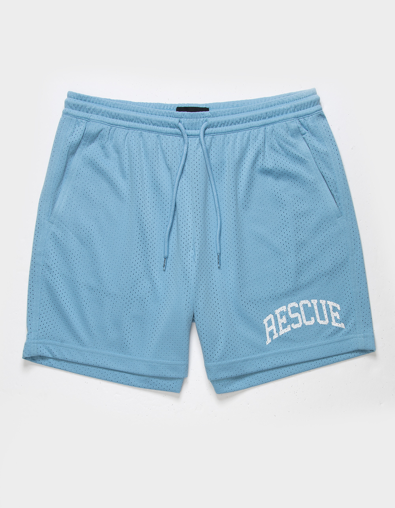 RSQ Mens College 6" Mesh Shorts - LT BLUE/WHITE | Tillys