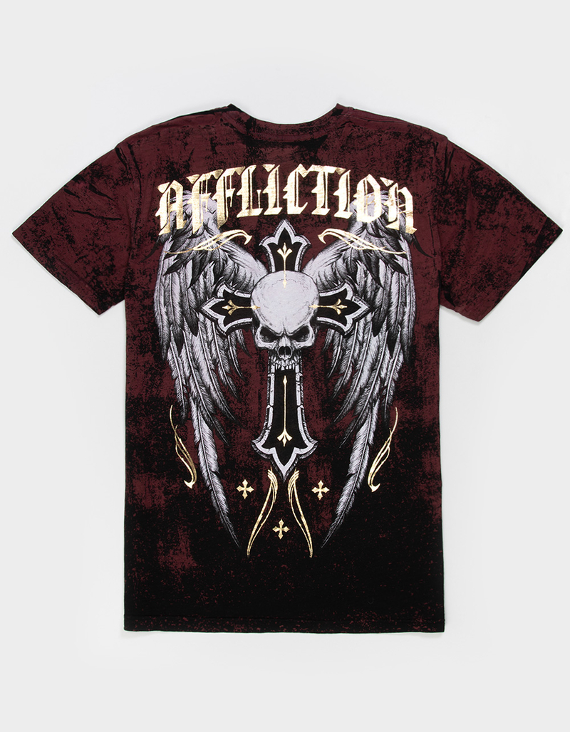 AFFLICTION Prophet Mens Tee - RED/BLK - M | Tillys