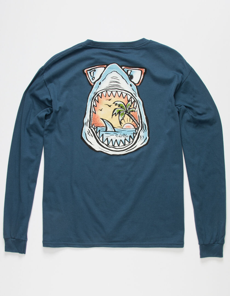 SALT LIFE Sunny Shark Boys Tee - NAVY | Tillys