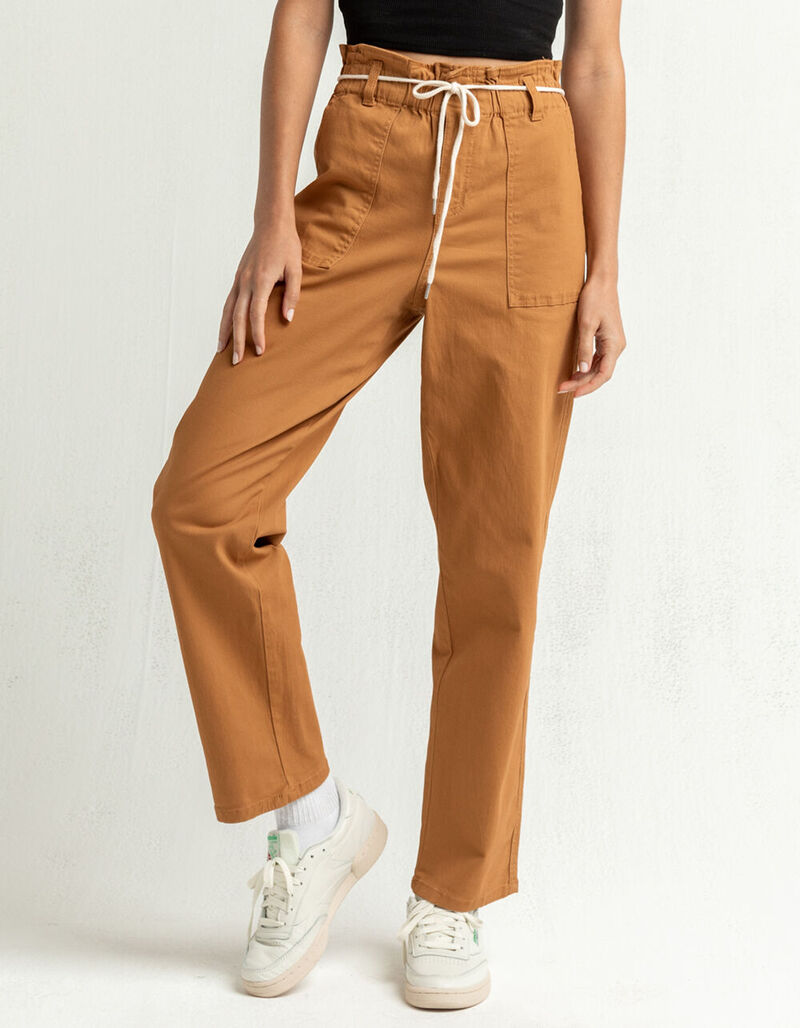 Sky And Sparrow Paperbag Waist Womens Pants Brown 406869400