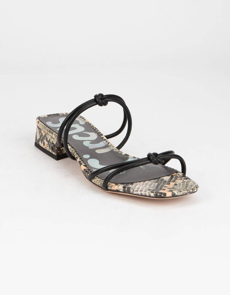 CIRCUS BY SAM EDELMAN Jay Womens Black & Snake Print Sandals - BLACK ...