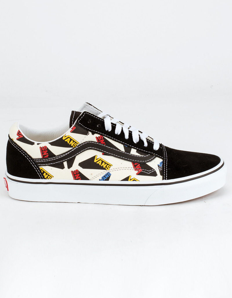 VANS Pop Logo Old Skool Shoes - BLACK/WHITE - M7 / W8.5 | Tillys