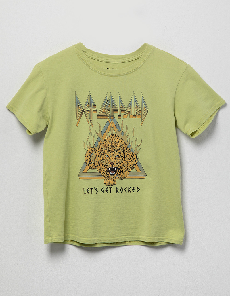 DEF LEPPARD Girls Tee - LIME | Tillys