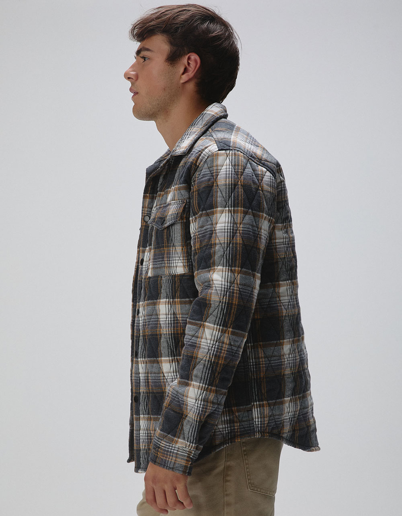 RSQ Mens Quilted Plaid Jacket - GRAY | Tillys